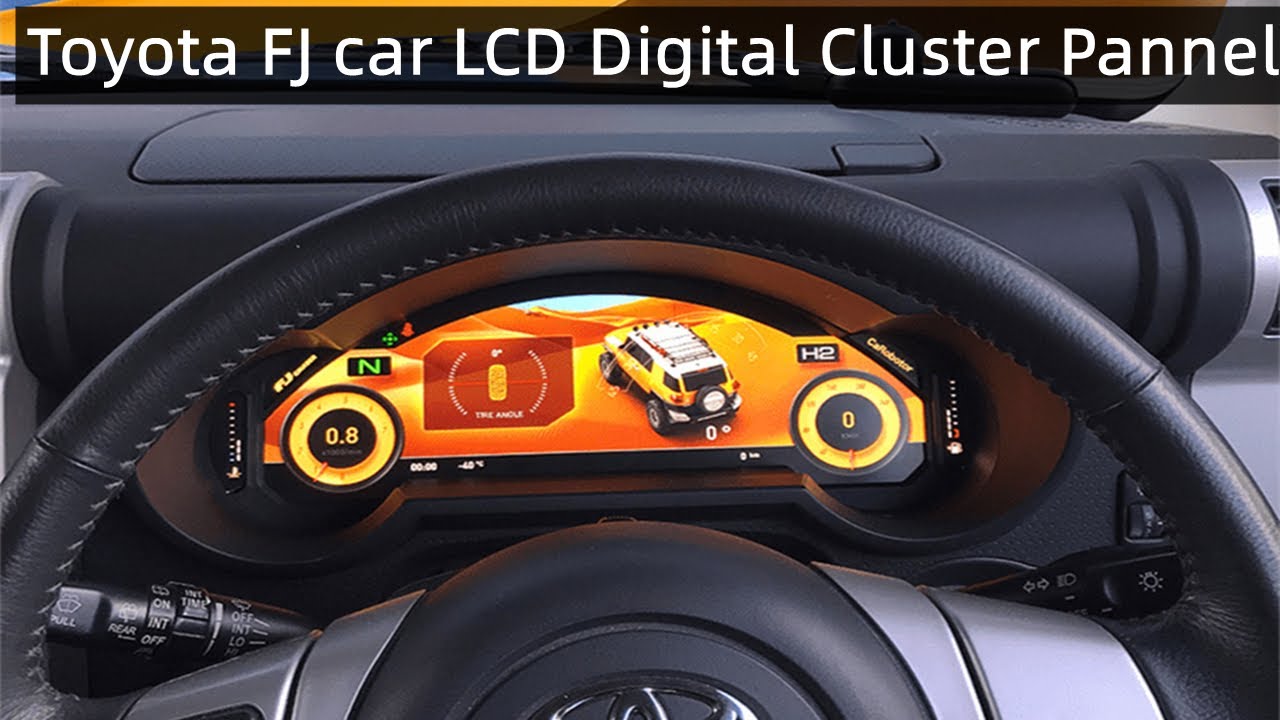 ZWNAV Car LCD Digtal Cluster Pannel For FJ Cruiser Car LCD Instrument ...