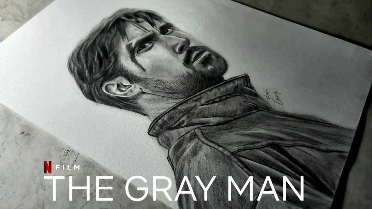 ryan gosling sketch | how to draw ryan gosling drawing | the grayman ...
