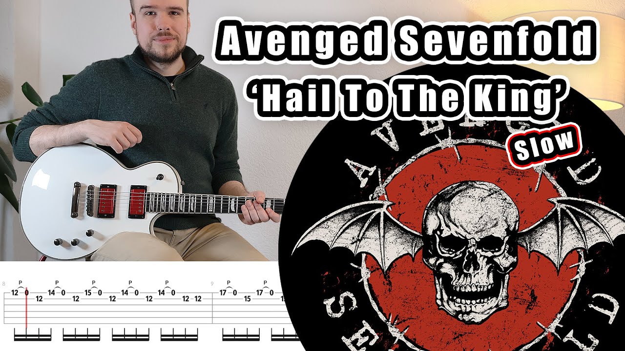 Avenged Sevenfold - Hail To The King (SLOW Guitar Tutorial + Tabs ...