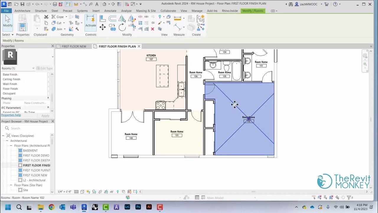 Creating a Finish Plan in Revit Using the Color Scheme Feature - YouTube