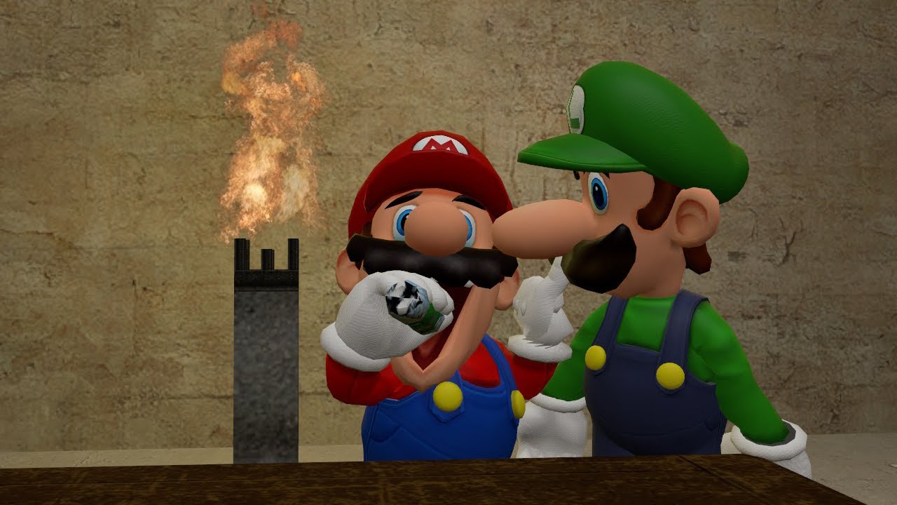 Mario Can't Talk Right Now He's Busy Making Piss - YouTube