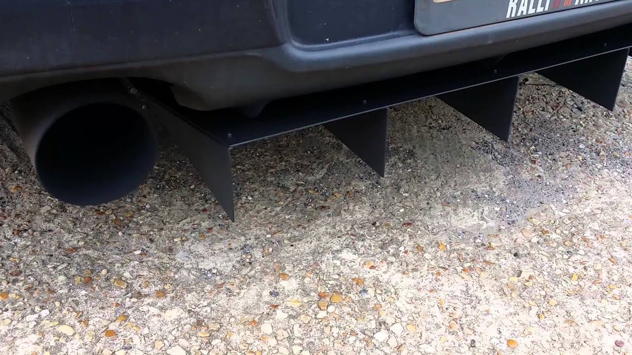Ralliart rear diffuser - YouTube