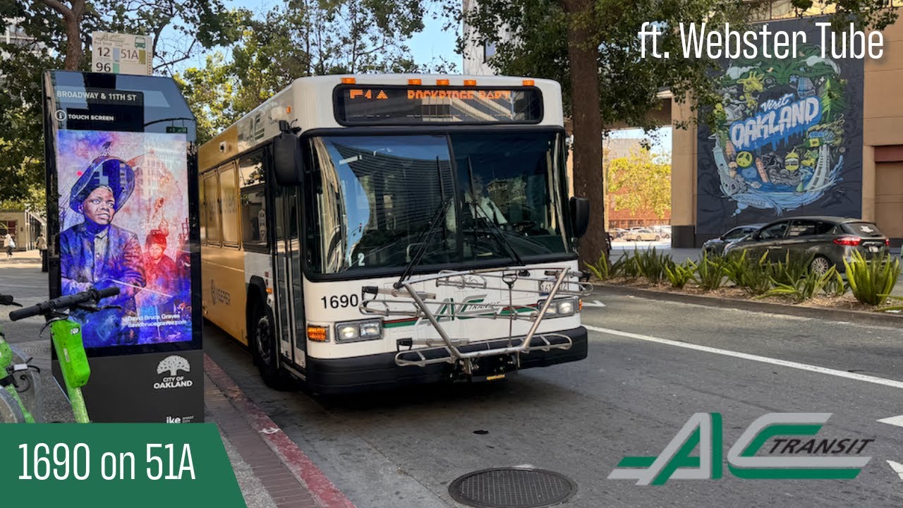 AC Transit 2022 Gillig Low Floor 40' #1690 on Route 51A to Rockridge ...