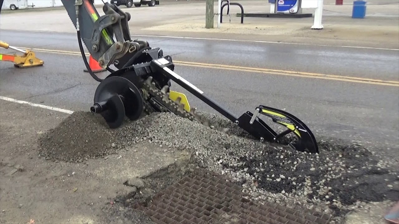 Digga Trencher on Road / Asphalt | Digga Australia - YouTube