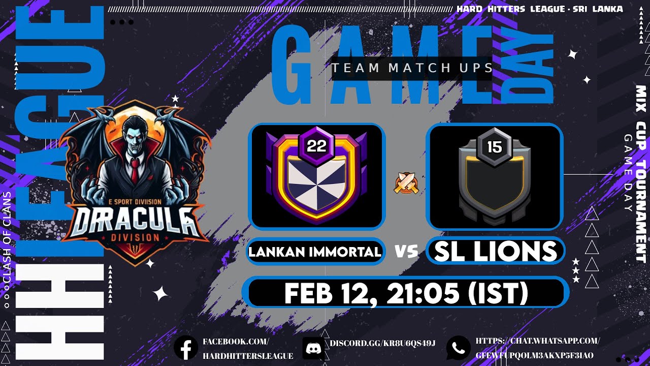Lankan Immortal vs SL Lions | Dracula division - Round of 16 - YouTube