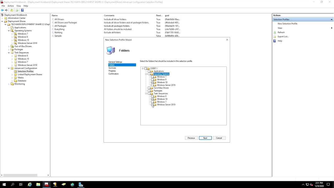 Chapter 1 - Create Selection Profile & Windows 10 Media From MDT - YouTube
