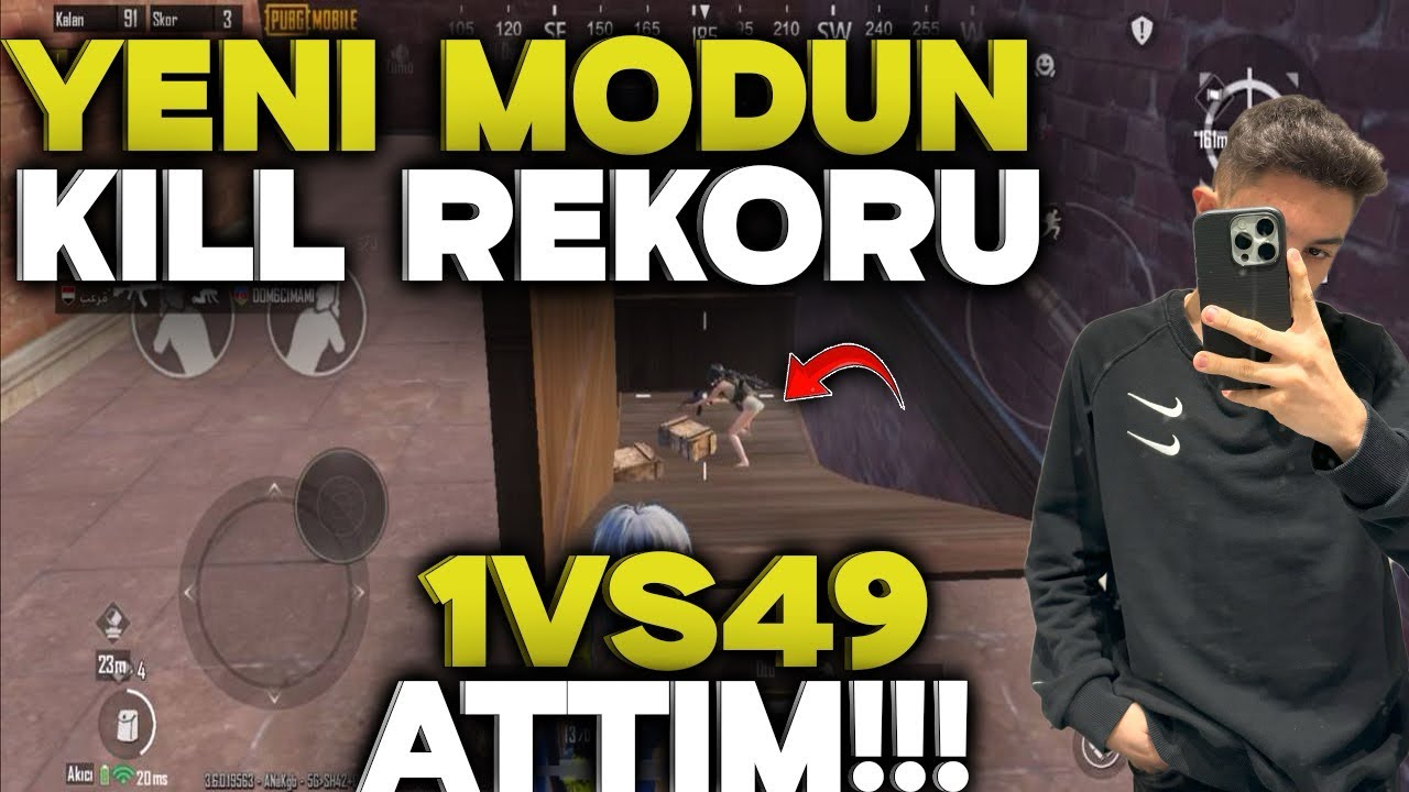YENİ MODDA 1v49 ATTIM!!! REKOR | PUBG MOBİLE - YouTube