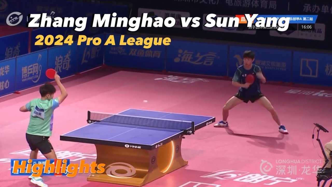 Sun Yang 孙杨 vs Zhang Minghao 张明昊 | 2024 Chinese Pro A League Highlights ...