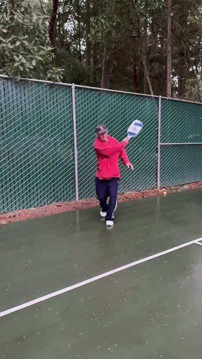 Pickleball Drop Serve Slow Motion Mechanics - YouTube