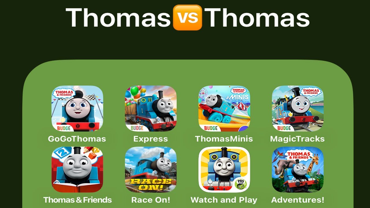 iPadOS Games: Thomas & Friends: Adventures,Watch & Play,Race On,Read & Play,Magic Tracks,GoGo ...