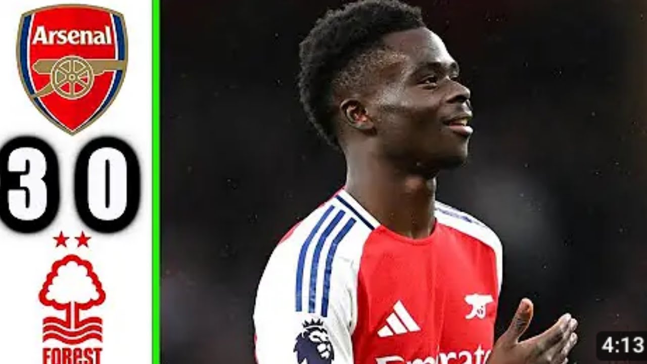 Arsenal Vs Nottingham forest 3-0 All Goals & Extended Highlights - 2024 ...