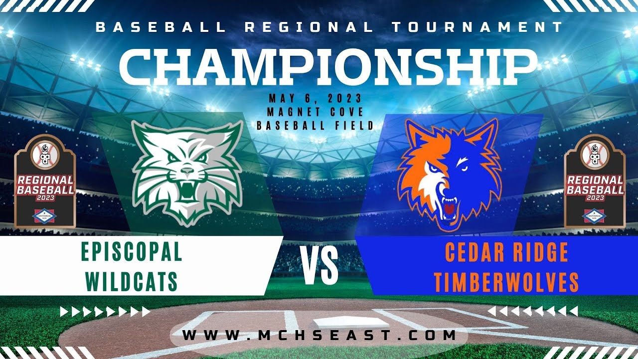 2A Central Regional Baseball Tournament - Episcopal Wildcats Vs. Cedar ...