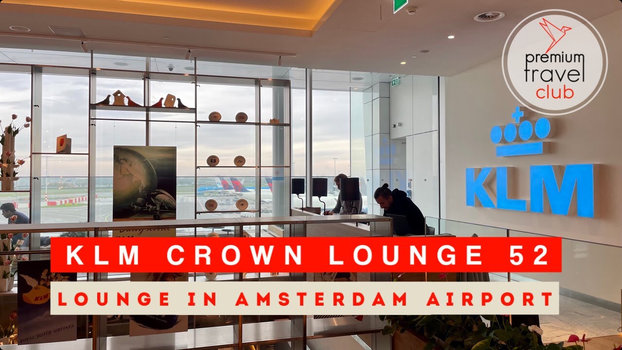 KLM Crown Lounge 52: KLM flagship business lounge in Amsterdam Schiphol ...