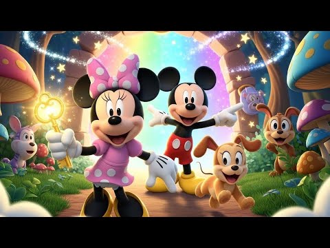 Minnie Mouse Magical Forest Adventure with Mickey Mouse & Puppy | Kids ...