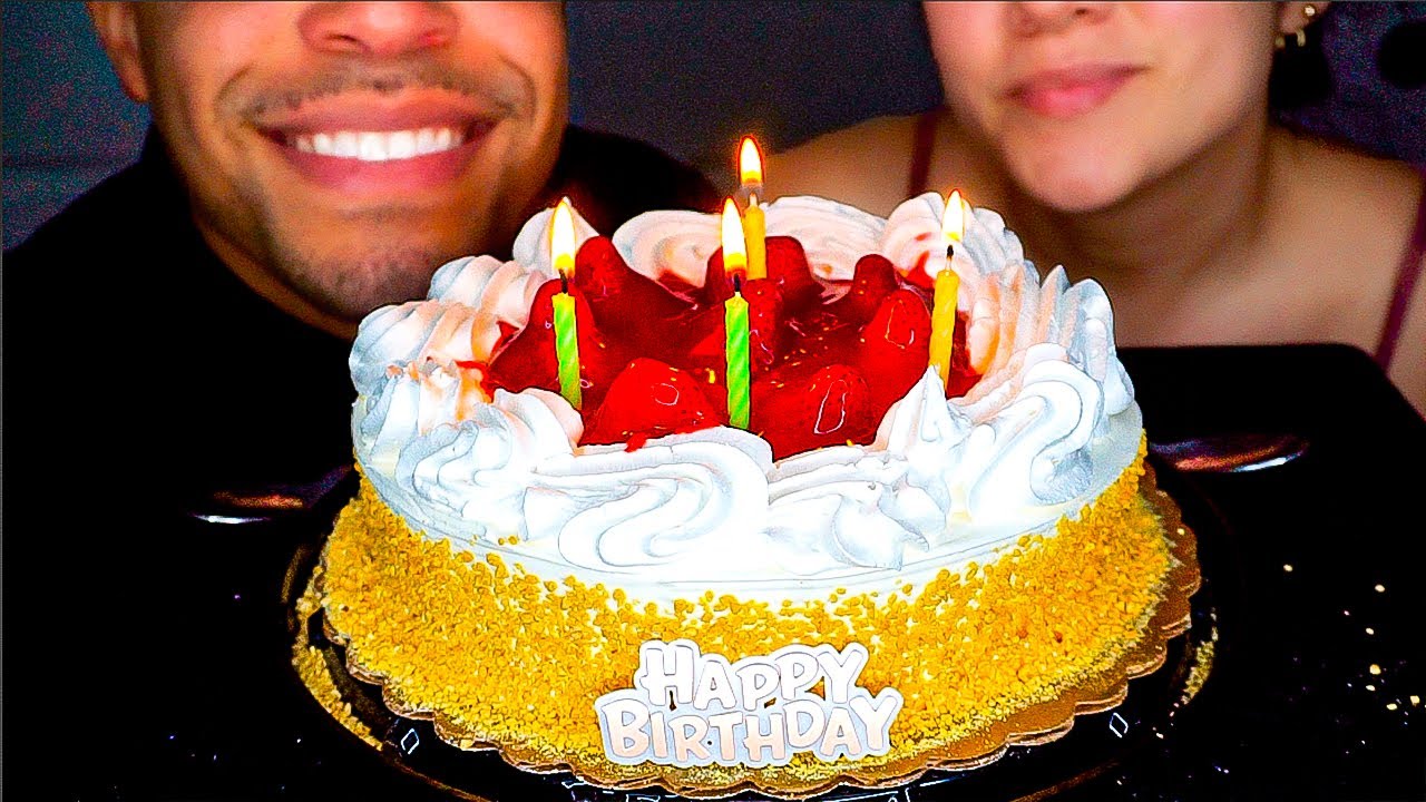 Happy Birthday Cake Jerry ASMR with Wife Eating Cake No Talking *Gone ...
