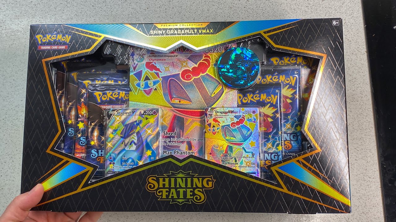 POKÉMON SHINY DRAGAPULT V MAX PREMIUM COLLECTION OPENING - SHINING ...
