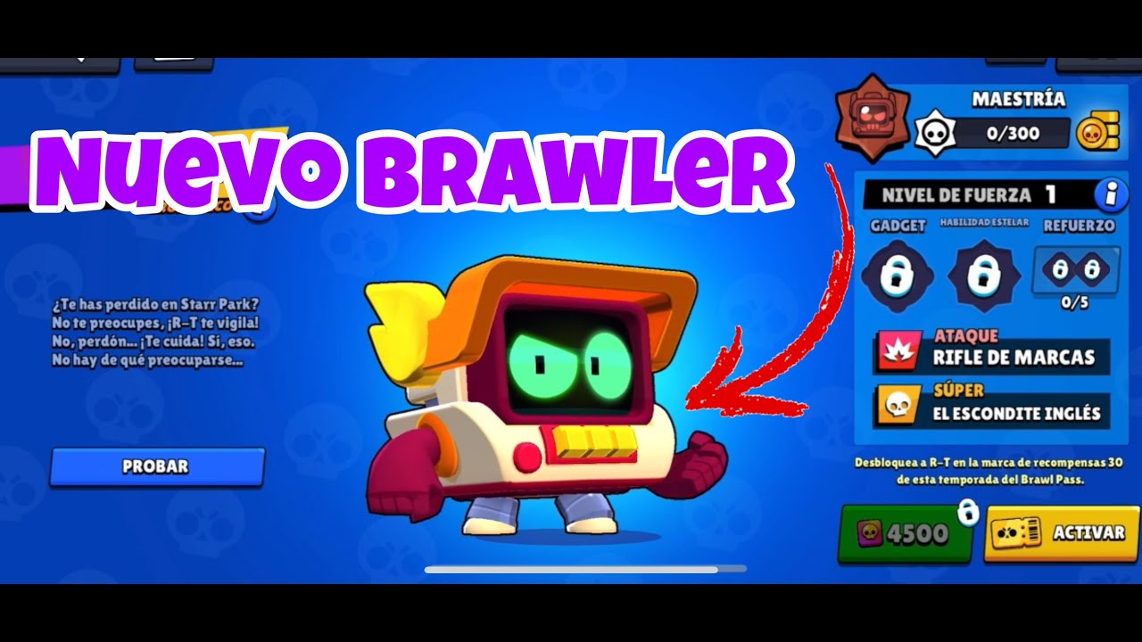 New brawler RT / jugando con el nuevo brawler / brawlstars partidas ...