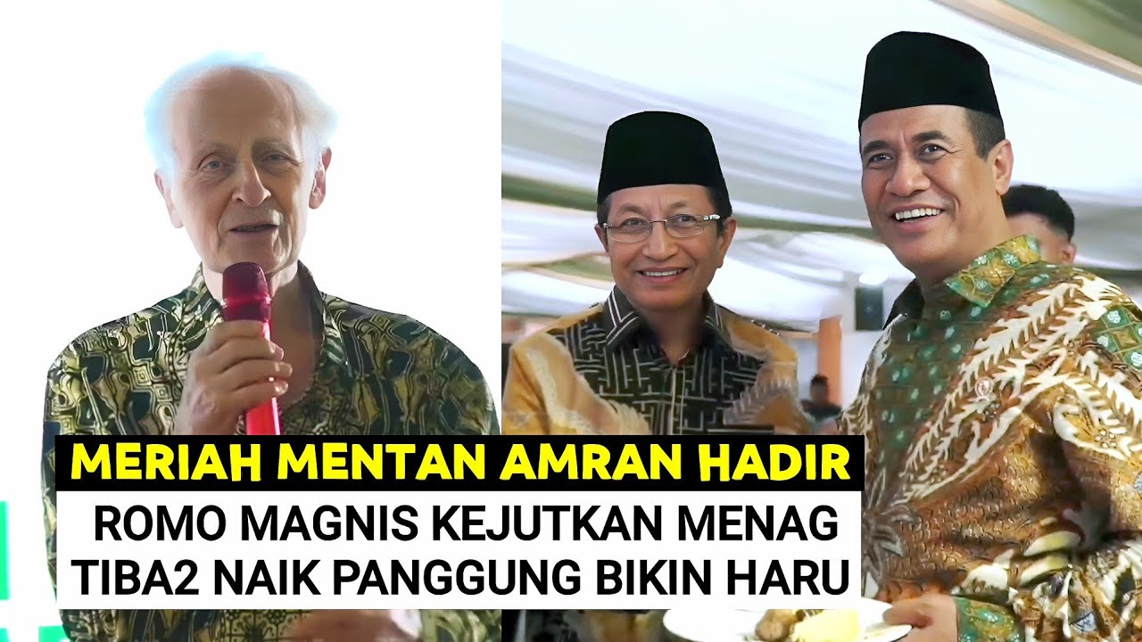 MERIAH ! MENTAN AMRAN Hadir, ROMO MAGNIS Tiba2 Naik Panggung Demi Ultah ...