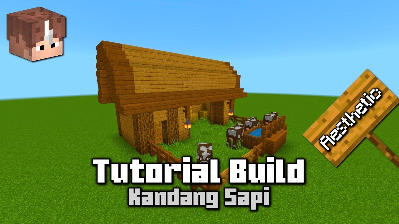 TUTORIAL BUILD KANDANG SAPI DI MINECRAFT 🐄 - YouTube