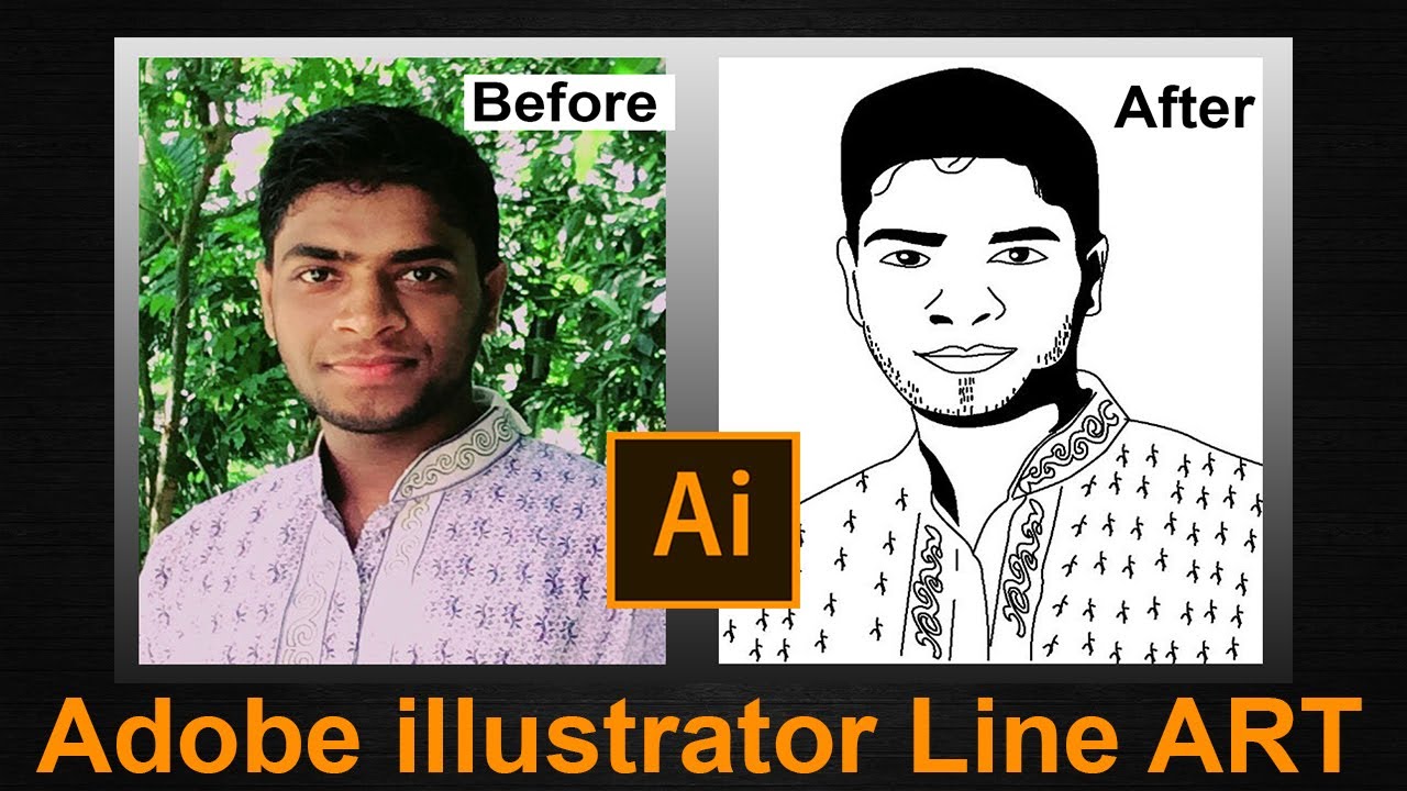 Adobe illustrator Line Art Bangla Tutorial Full Hd Video - YouTube