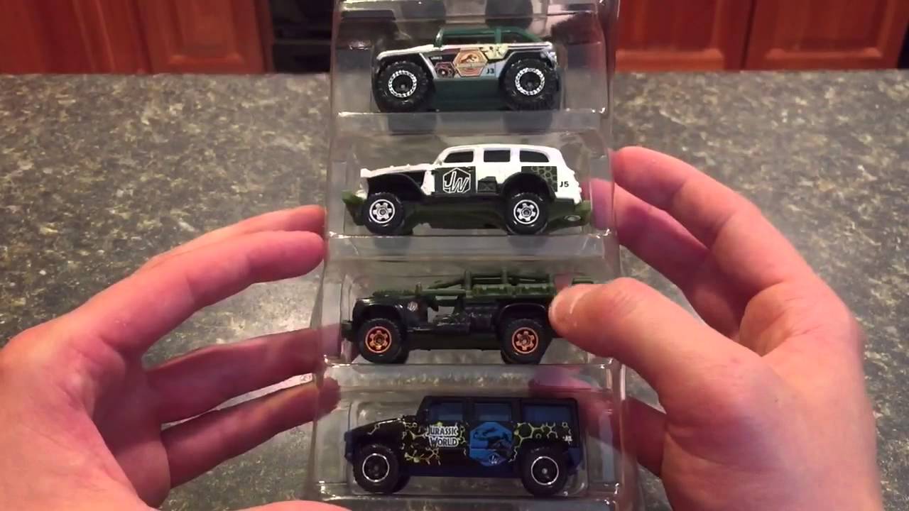 Jurassic World Matchbox Vehicles Review Part 2 - YouTube