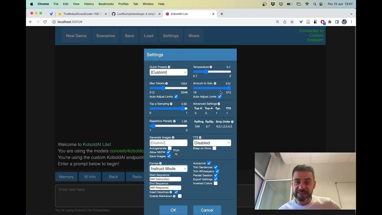 Jugando con WizardCoder-15B y KoboldCPP para generar código (i) - YouTube