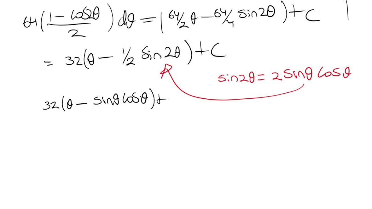 Trigonometric substitution problem 1 - YouTube