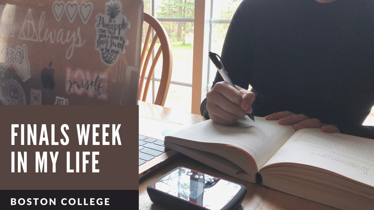 Finals Week in my Life, Boston College - YouTube