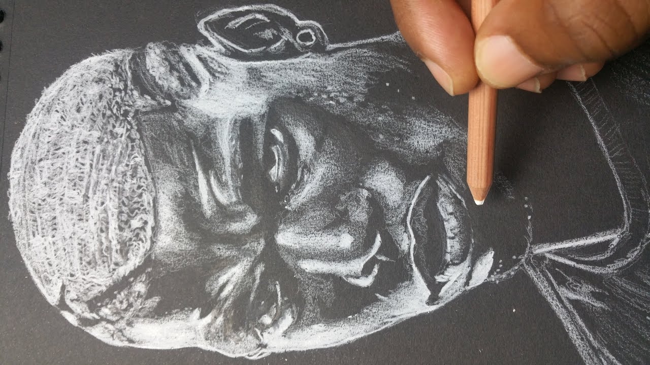 How to draw Pogba - one colour challenge - YouTube