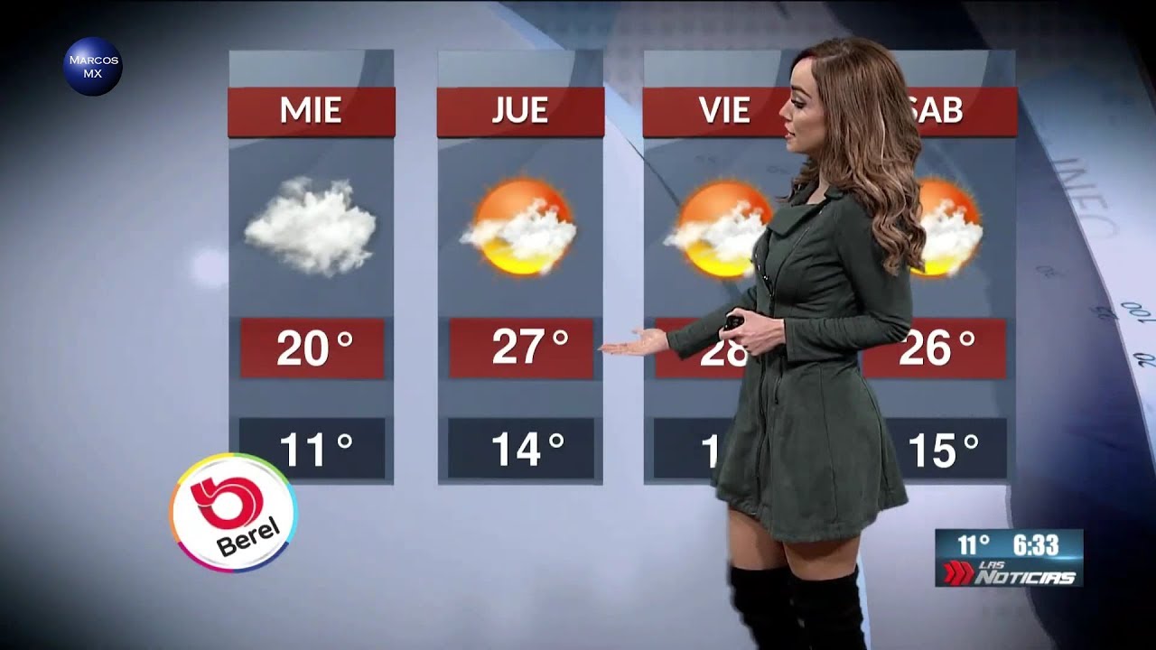 Gaby Lozoya clima 27 de noviembre 2018 HD - YouTube