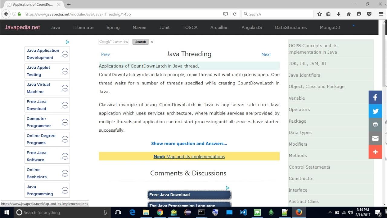 Applications of CountDownLatch in Java thread. | javapedia.net - YouTube
