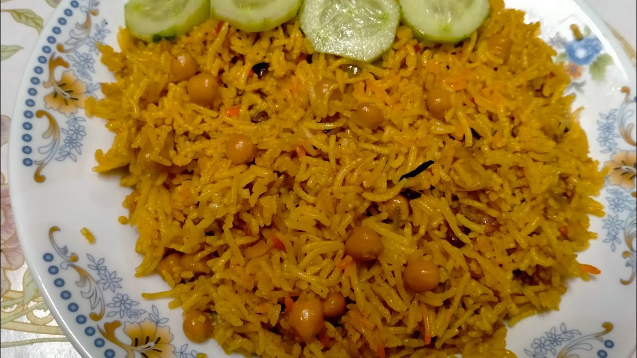 Whaite Chana RICE/ How to make easy and simple chana polao/Simple White ...