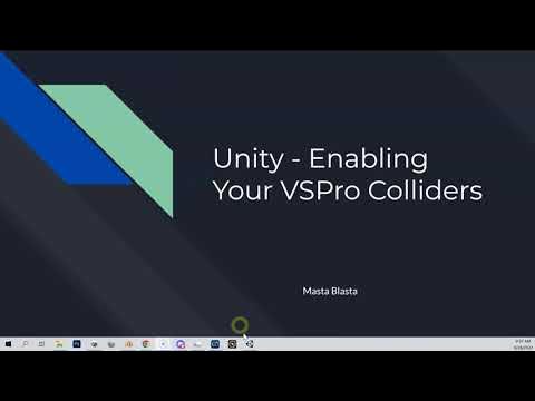 Unity - Enabling Your VSPro Colliders - YouTube