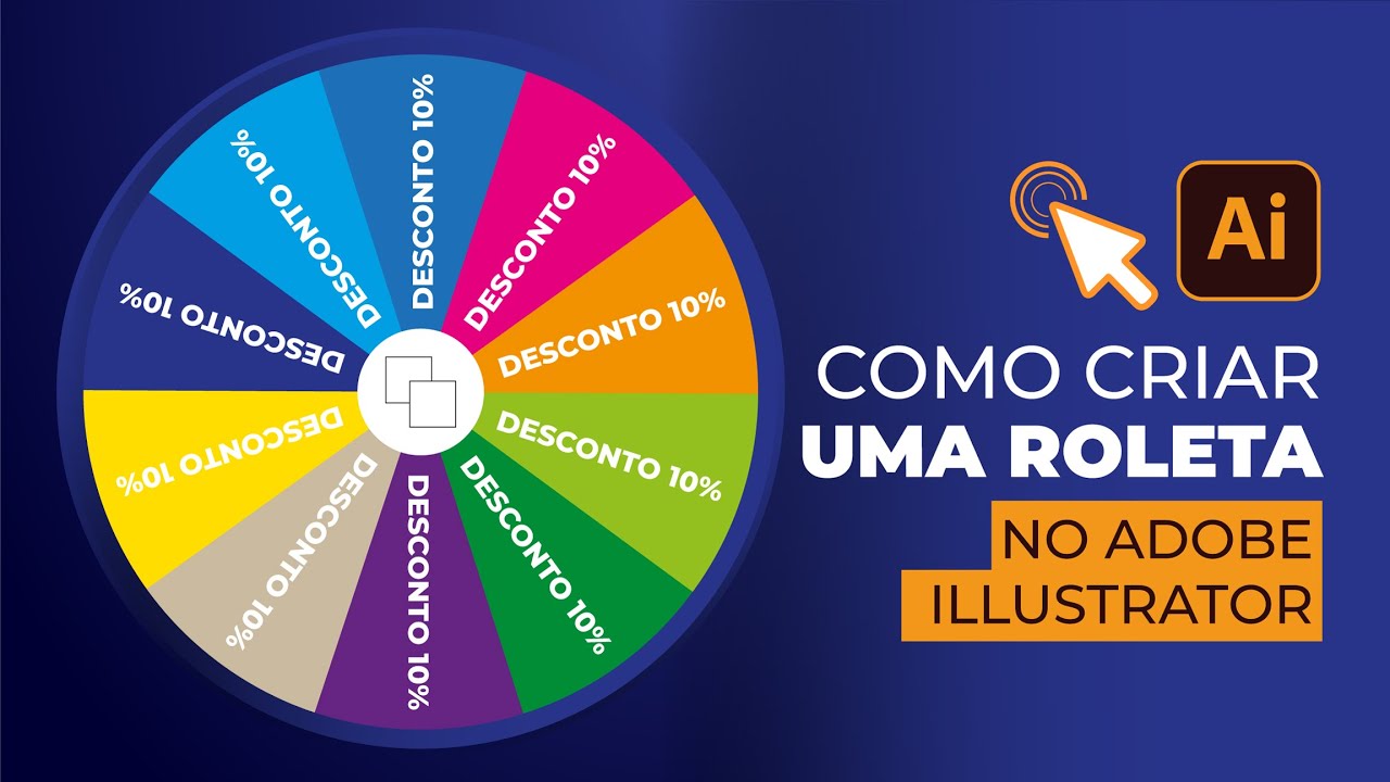 Como criar uma roleta (Tutorial Illustrator) - YouTube