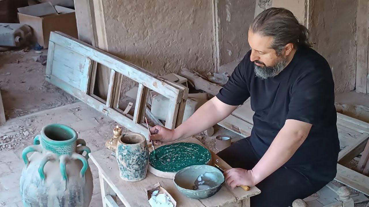 BATIK Printing Technique REVOLUTIONIZES Pottery Calligraphy! - YouTube