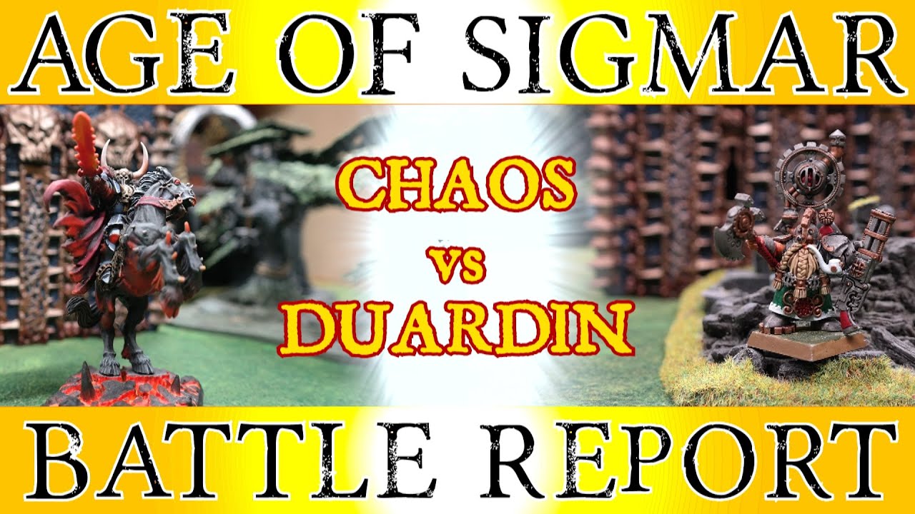 Chaos vs Duardin - Warhammer Age of Sigmar Battle Report - The Great ...