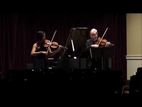 Leclair Sonata for Two Violins in E minor, Op. 3 No. 5 - Amelia Sie ...