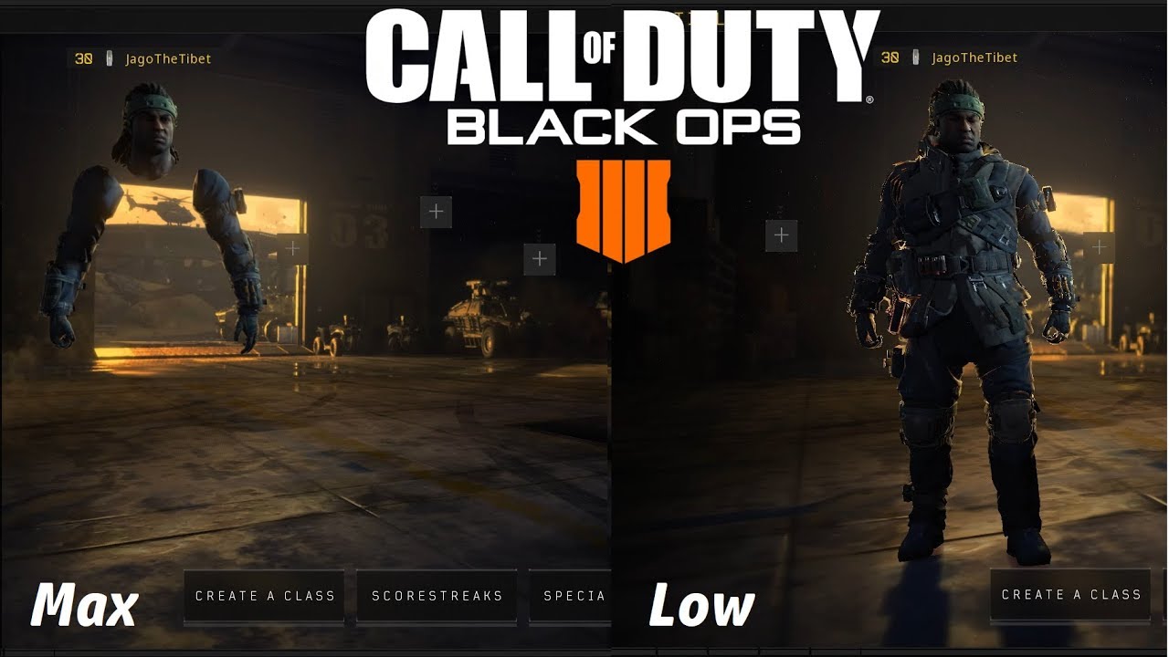 Call of Duty Black Ops 4 Max vs Low Graphics Comparison - YouTube