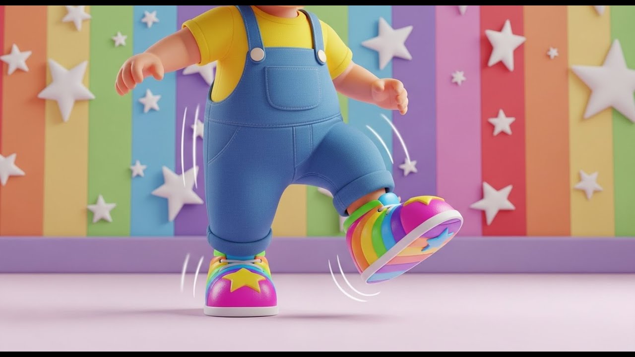 Dancing Shoes Go Tap Tap | Fun Movement Kids Song | Toddler Sing Along ...