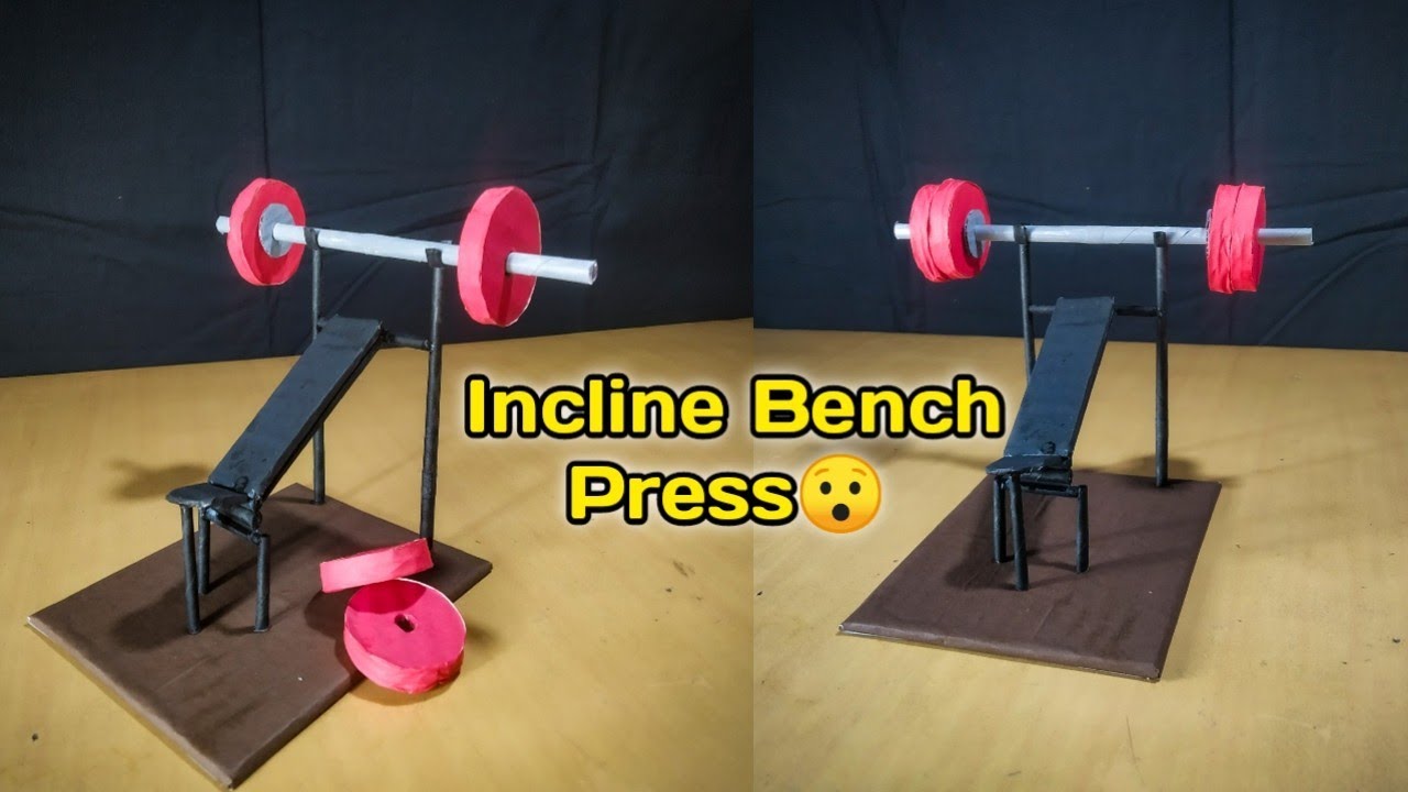 How To Make A Cardboard Incline Bench Press😯💪#diy #cardboard #diygym # ...