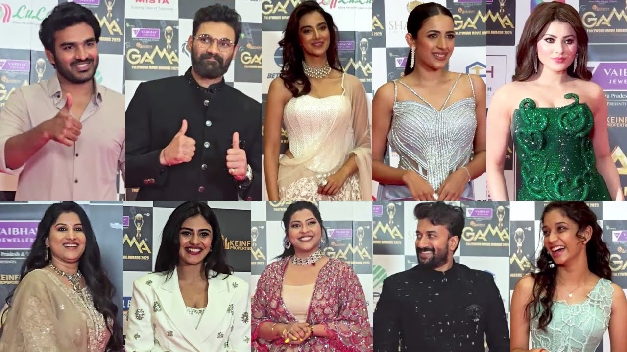 Gama Awards 2025 Event | Kiran Abbavaram|Bellamkonda Srinivas|Meenakshi ...