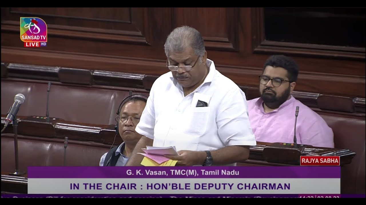 G. K. Vasan's Remarks | The Mines and Minerals (Development and ...