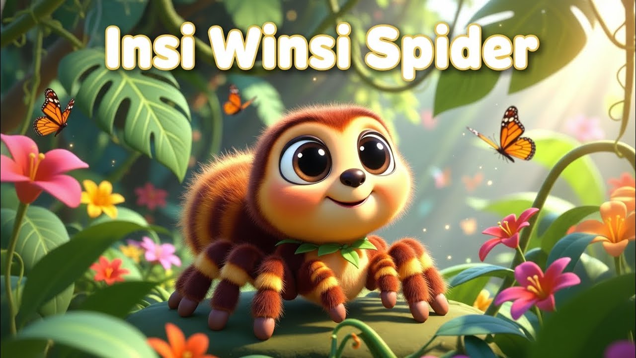 Insi Winsi Spider 🕷️ | Cute Jungle Song for Toddlers & Preschoolers ...