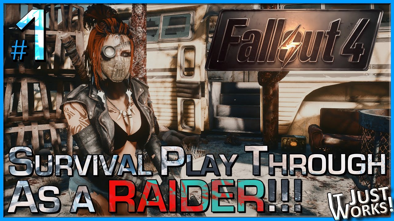 Fallout 4 AS A RAIDER! #1 | Survival Difficulty Playthrough | Slightly ...
