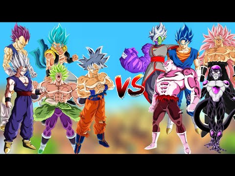 Vegeta 🆚 Goku Black | Gohan 🆚 Frieza | Gogeta 🆚 Vegito | Broly 🆚 Zamasu | Goku 🆚 Jiren | #dbs #dbz 