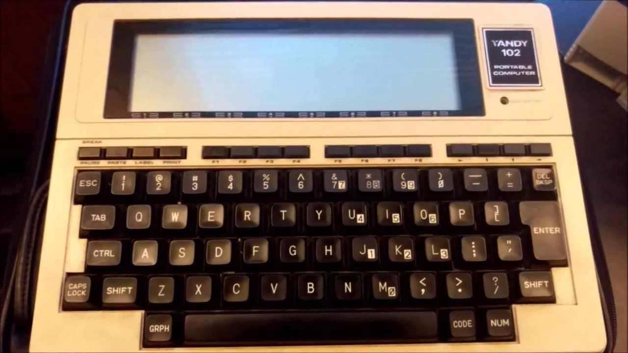 Tandy TRS-80 Model 102 - YouTube
