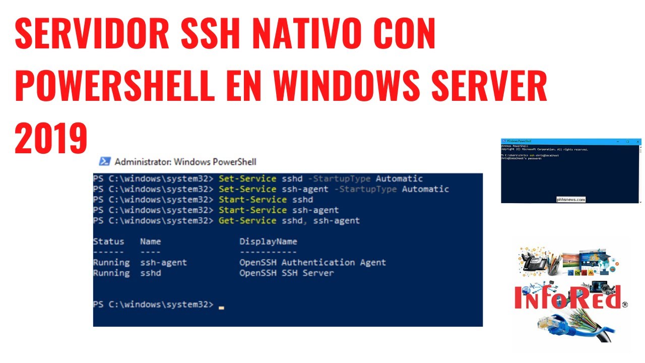 📌 🔑 Cómo Configurar un Servidor SSH Nativo con PowerShell en Windows Server 2019 Paso a Paso ...