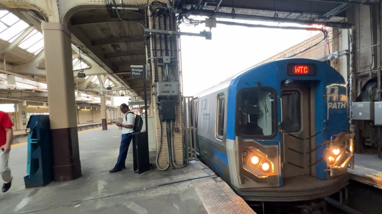 PATH Train Action at Newark Penn Station - YouTube