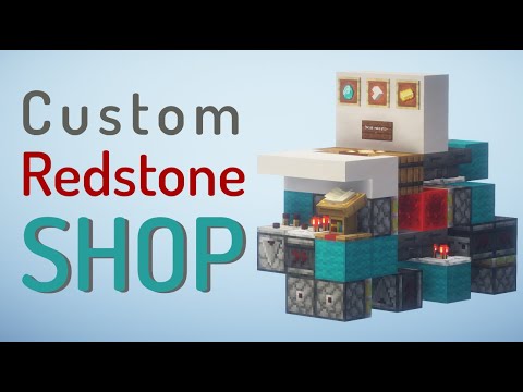 Tiny Customizable & Expandable Basic Redstone Shop | Tutorial Java 1.20 ...