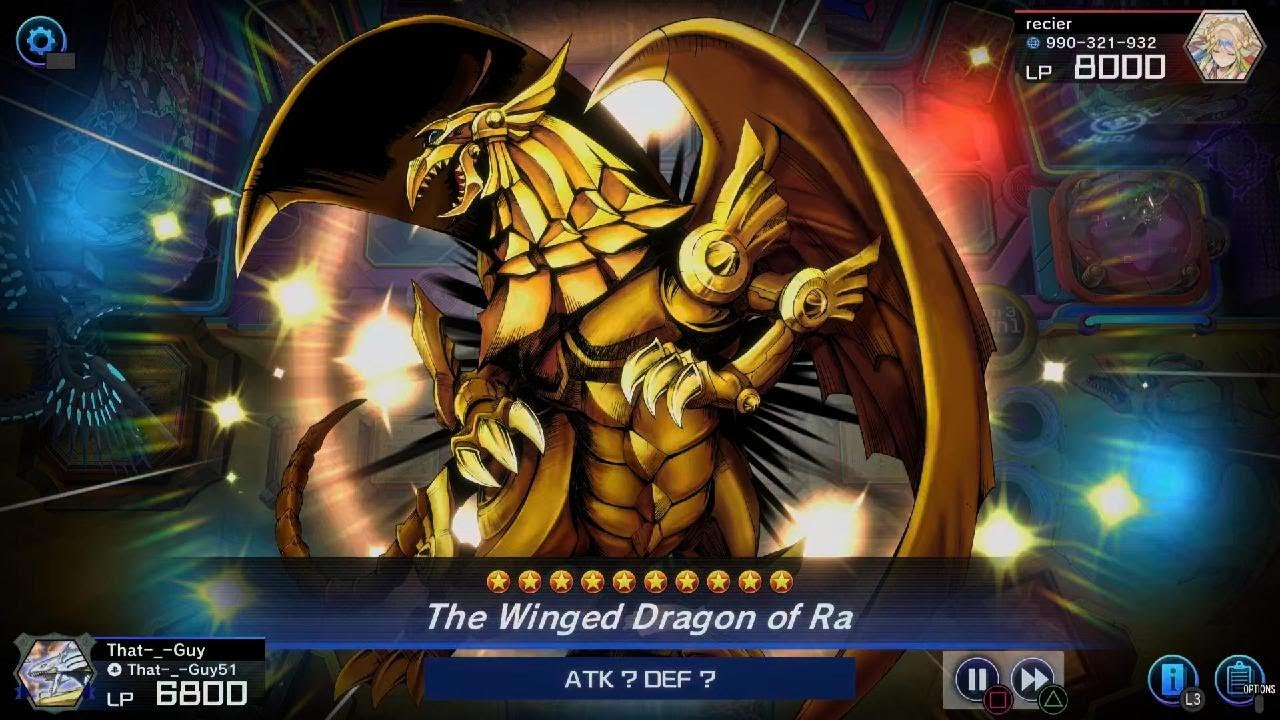 The Winged Dragon of Ra hits them with Blaze Cannon - YouTube